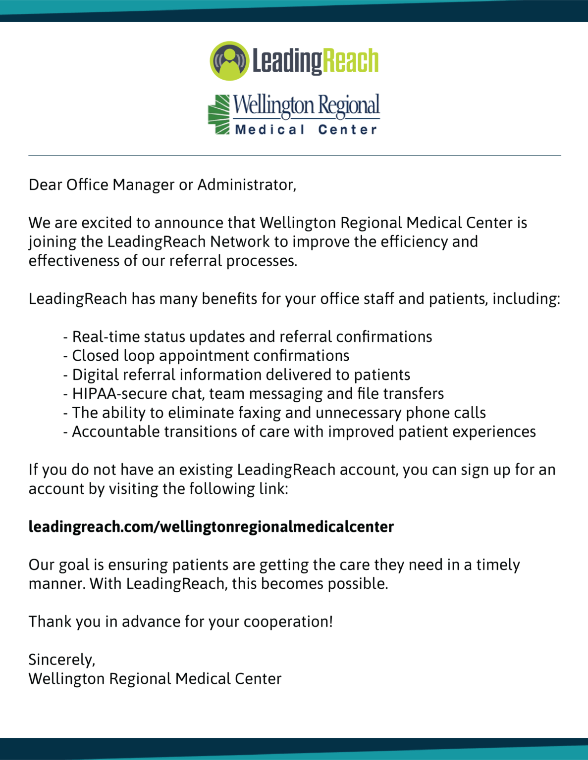 Wellington Regional Medical Center | LeadingReach